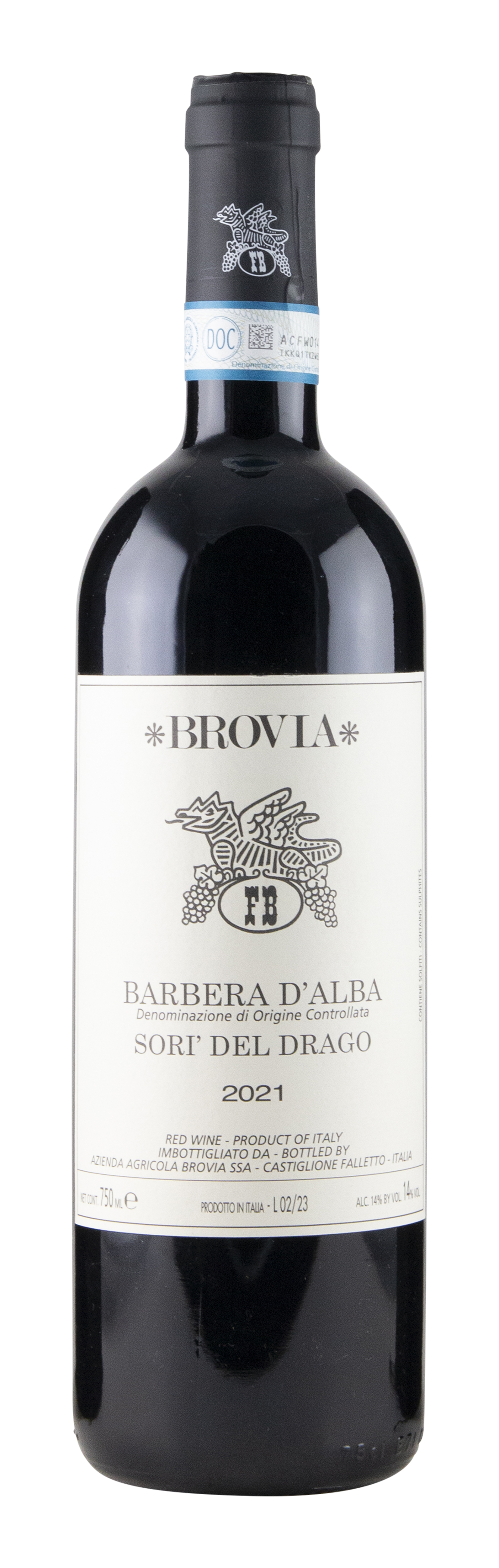 Brovia Barbera d'Alba Sori del Drago 2021 | Moestue Grape Selections