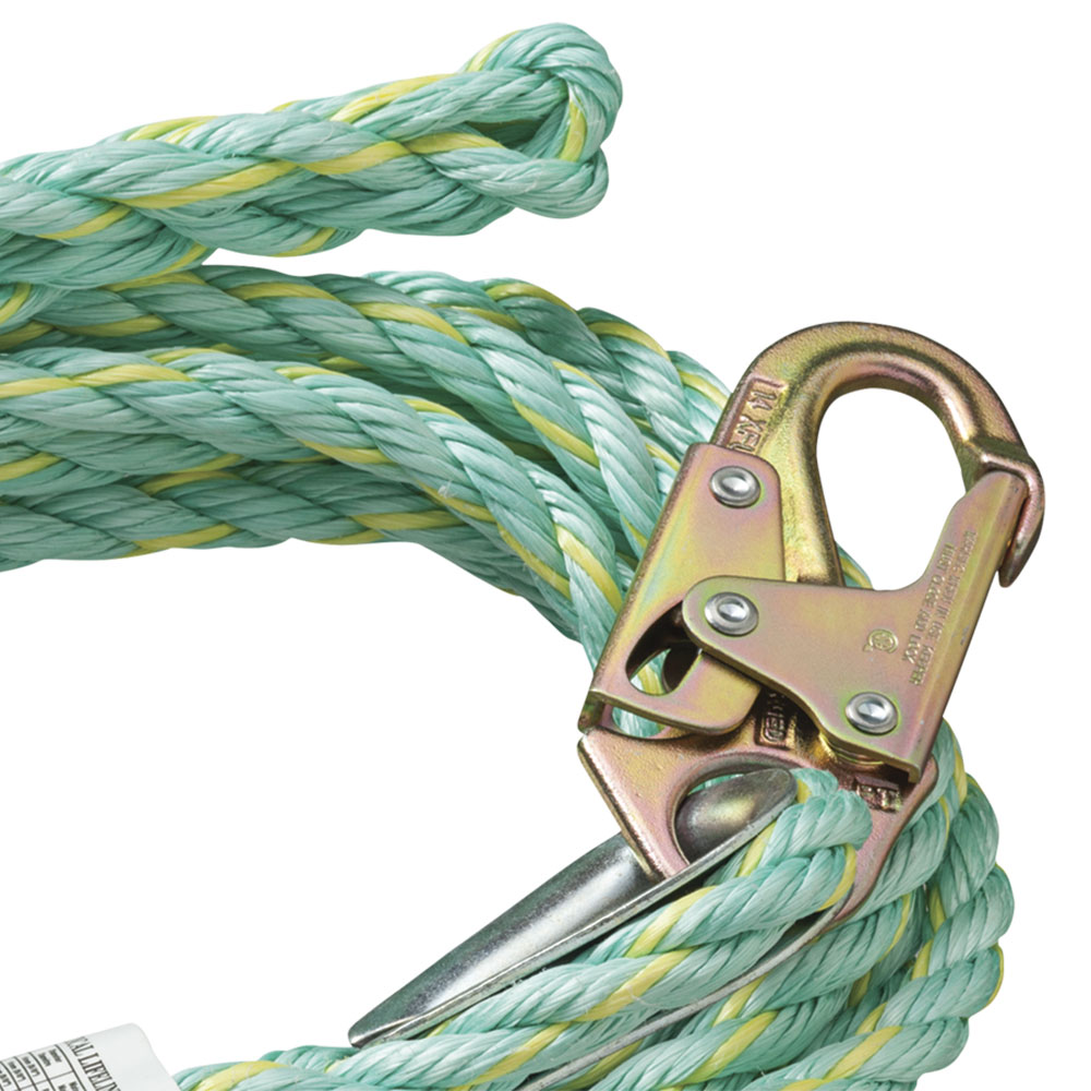 Vertical Lifeline - Snap Hook Anchor End/Back Splice Trailing End - 200 ...