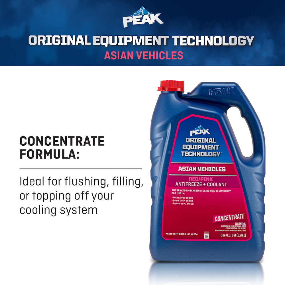 PEAK ORIGINAL EQUIPMENT TECHNOLOGY™ Concentrate Antifreeze + Coolant ...
