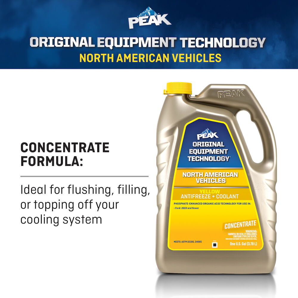 PEAK ORIGINAL EQUIPMENT TECHNOLOGY™ Concentrate Antifreeze + Coolant ...