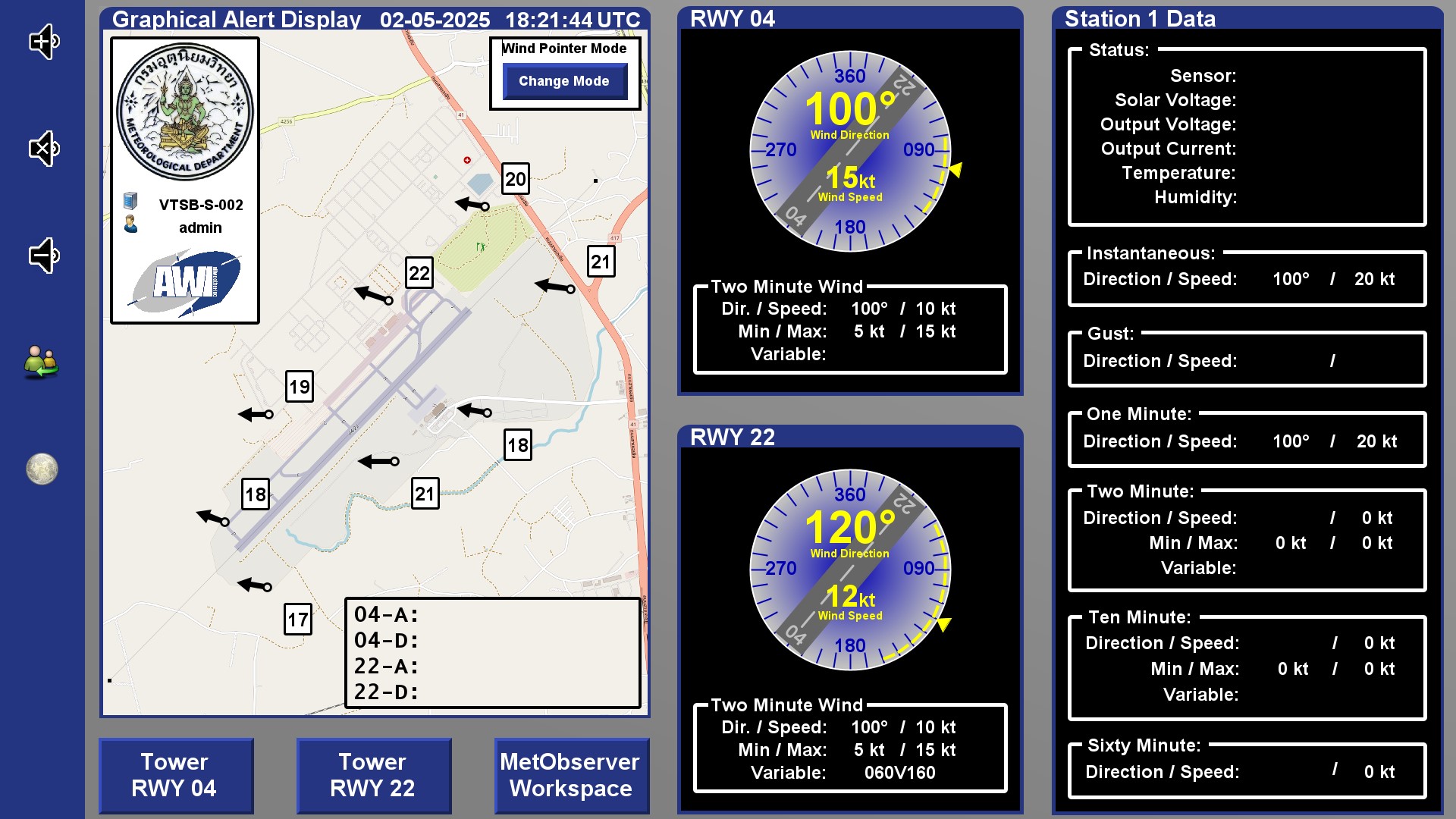 Low Level Windshear Alert System (LLWAS) - ADB SAFEGATE