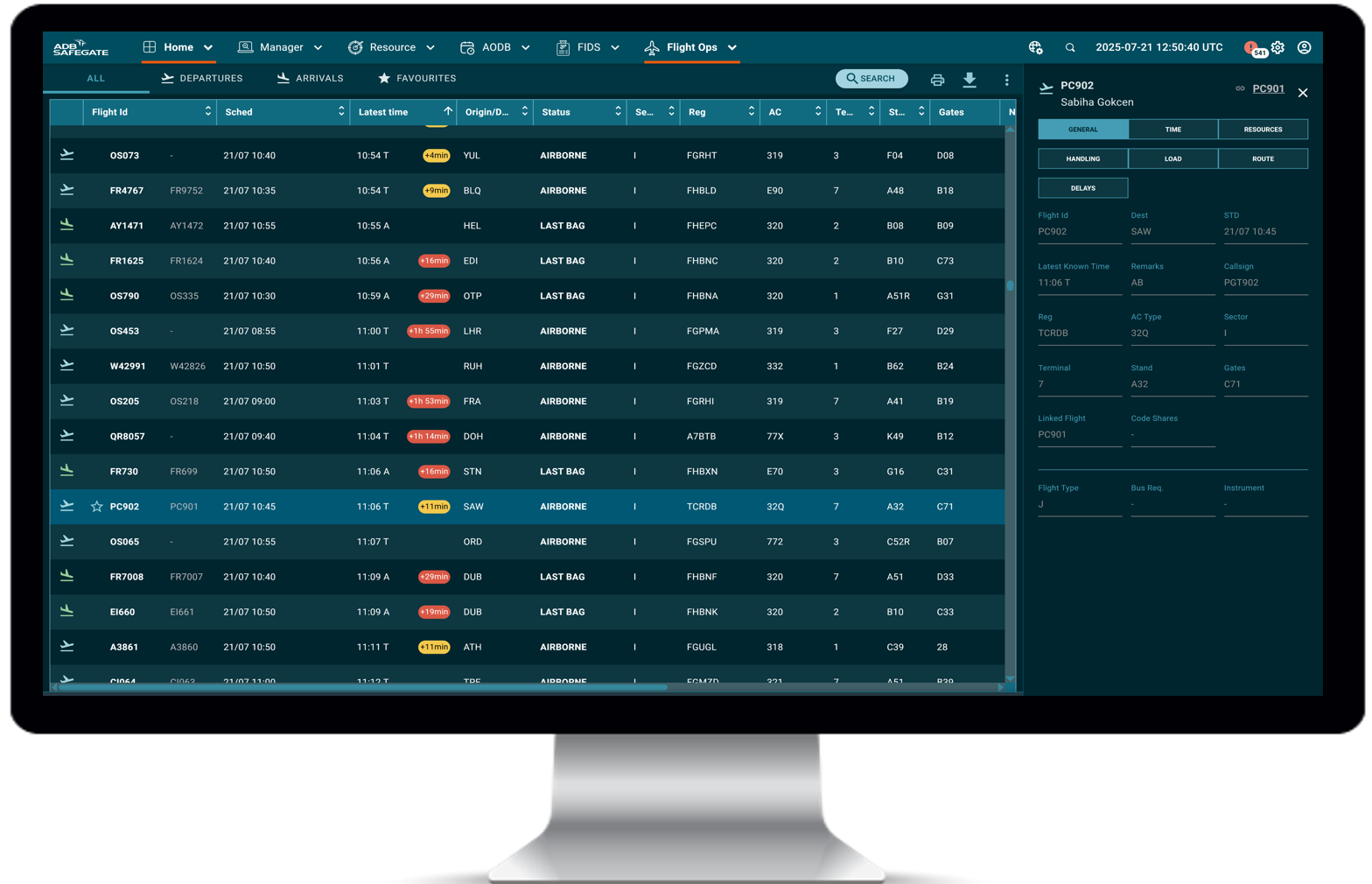 CORTEX AODB - Airport Operational Database - ADB SAFEGATE
