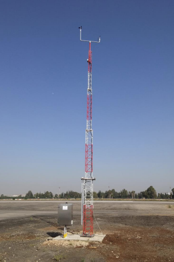 Frangible Fold-Over Tower, Painted - 10 M - ADB SAFEGATE