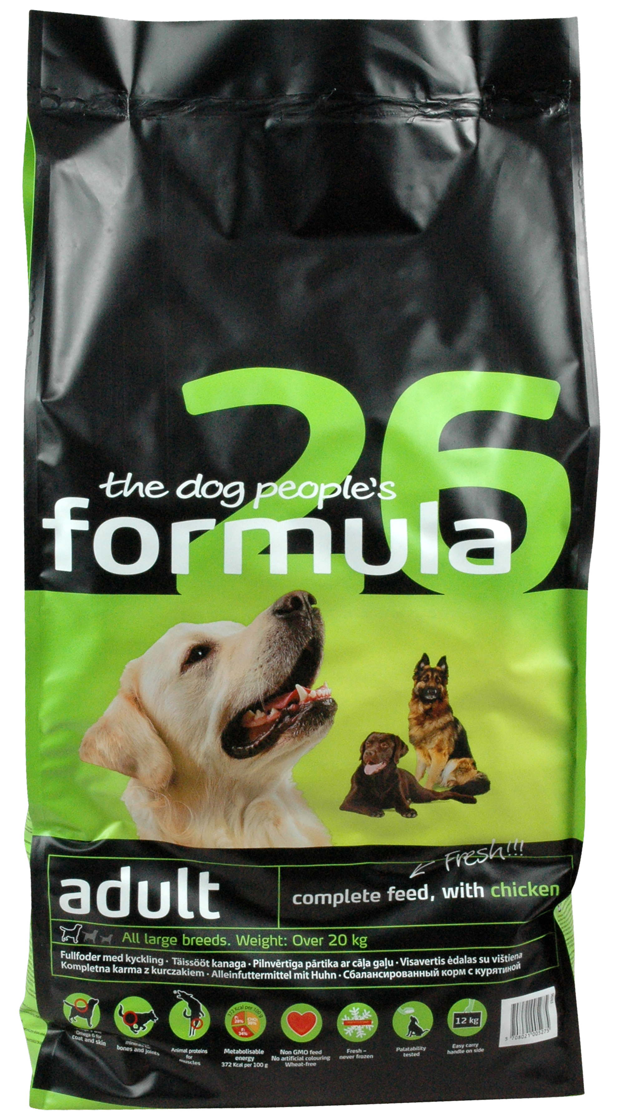 The Dog People´s Formula 26, 12 kg hundefoder. Dansk produceret ...