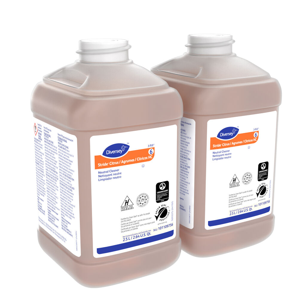 Stride® Citrus HC Neutral Cleaner 6, 2.5L, J-Fill® / QuattroSelect®, 2 ...