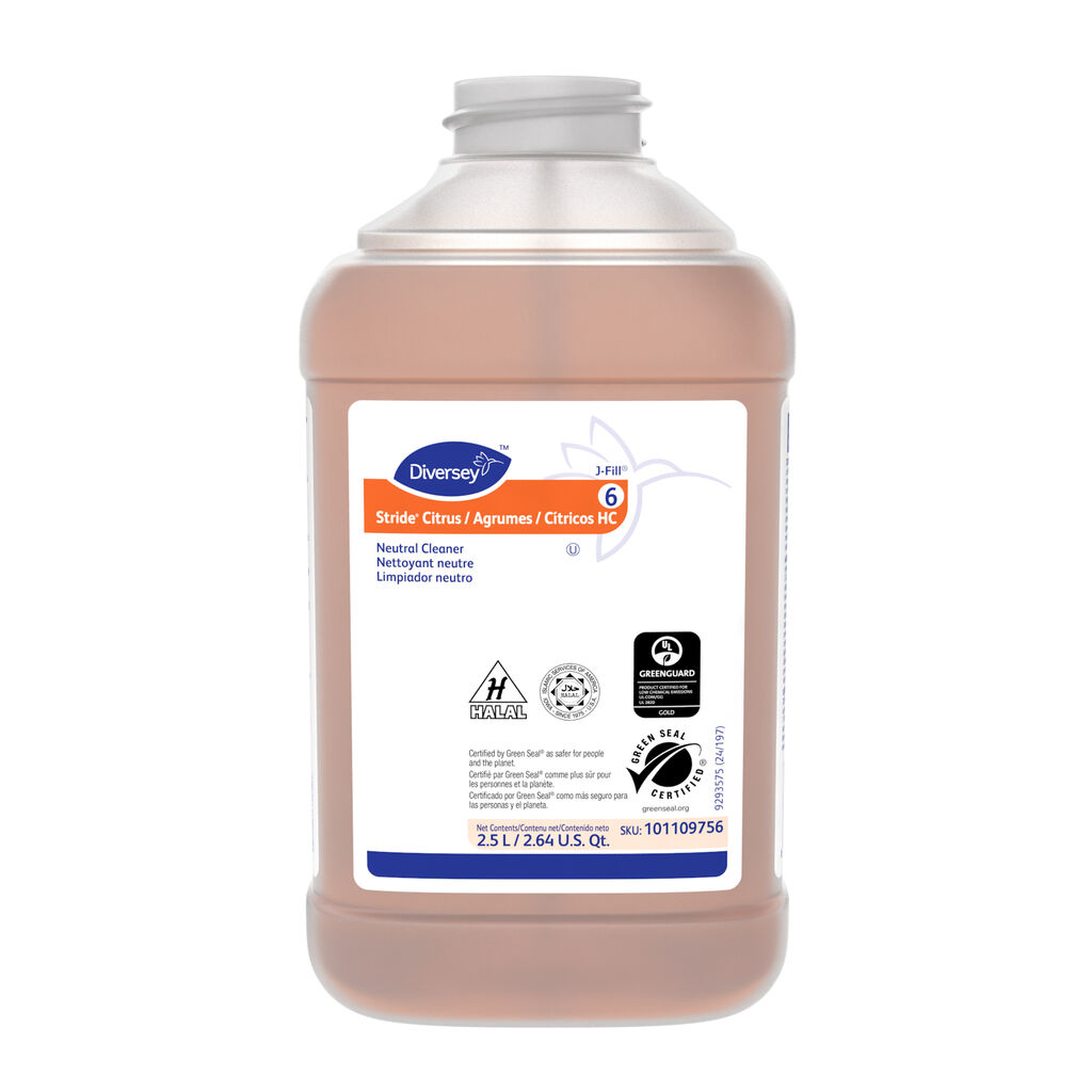 Stride® Citrus HC Neutral Cleaner 6, 2.5L, J-Fill® / QuattroSelect®, 2 ...